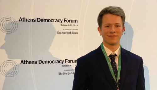 Simon Bruns '21 in the 2020 Korean Public Diplomacy Contest | FUS